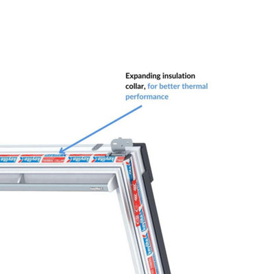 Keylite White PVC Centre Pivot 550x980 Hi-Therm + Slate Flashing