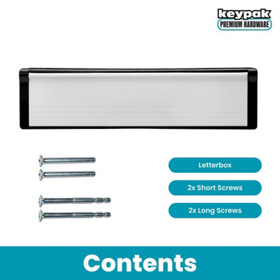 Keypak 10" (27cm) Door Letter Box - Adjustable Letterbox for UPVC ...
