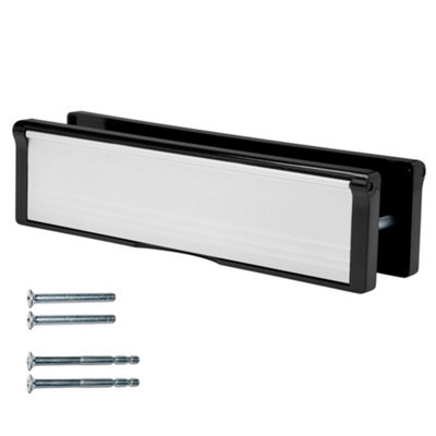 Keypak 10 inch (27cm) Door Letterbox - Fits 40-80mm Doors, Telescopic ...