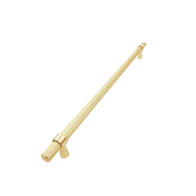 Keypak 10 Pack Knurled T Bar Pull Handles 320mm Hole Centre Brushed ...