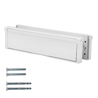 Keypak 12 inch (30.6cm) Door Letterbox - Fits 20-40mm Doors, Telescopic ...