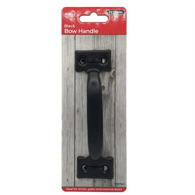 Keypak 150mm Bow Handle Black Elegant Door Pull