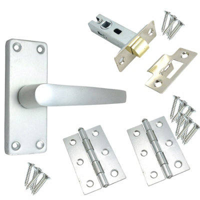 Keypak Bedroom Door Handles Aluminium Scroll Lever 150mm 6 Inch, Lever ...