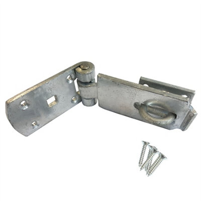 Keypak Heavy Duty Galvanised Swivel Hasp and Staple 125mm 5 Inch Zinc ...