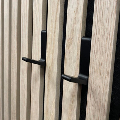 Keypak Minimalist Straight Hooks for Acoustic Slat Wall Panelling ...