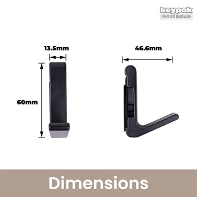 Keypak Minimalist Straight Hooks for Acoustic Slat Wall Panelling ...