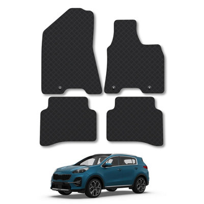Kia Sportage (2016-2021) (Press Stud) Rubber Car Mats Heavy-Duty ...