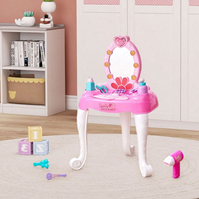 Kid Toy Toddler Play Set,Dressing Table Toy Set with Light for Kid