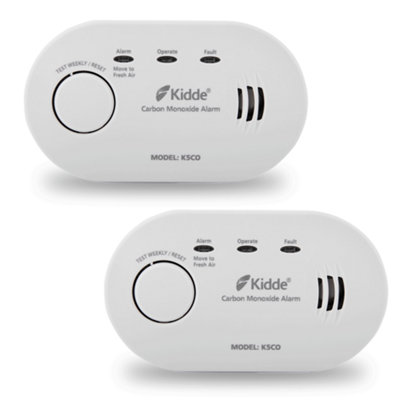 Kidde 5CO Twin Pack - 10 Year Life Carbon Monoxide Alarm | DIY at B&Q