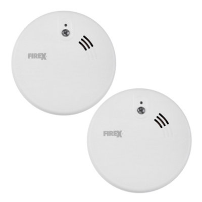 Kidde Firex KF20 Twin Pack -Mains Powered Smoke Alarm with Alkaline ...