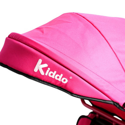 Kiddo Trike 4-in-1 Smart Design Metal Frame Tricycle - Fuchsia Pink