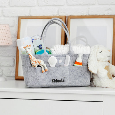Kidoola Baby Nappy Caddy - Organize Newborn Essentials, Perfect Gift ...