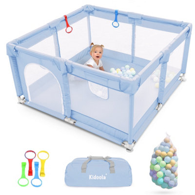 Kidoola Baby Playpen with Padded Frame & Mesh Walls, Baby Play Pen with ...