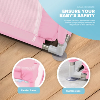 Kidoola Small Baby Playpen 127x127x65cm with Padded Frame & Mesh Walls ...
