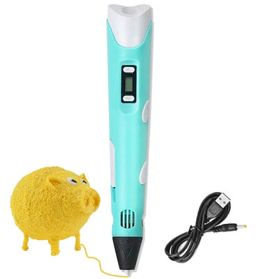 Kids 3D Drawing Printing Pen with LCD Screen Birthday Gift Creative DIY ...