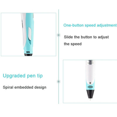 Kids 3D Drawing Printing Pen with LCD Screen Birthday Gift Creative DIY ...