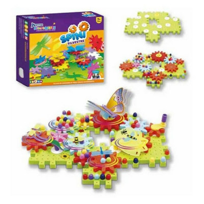 Kids 99 Piece Wildlife Toy Cog Jigsaw Puzzle Educational Spinning ...