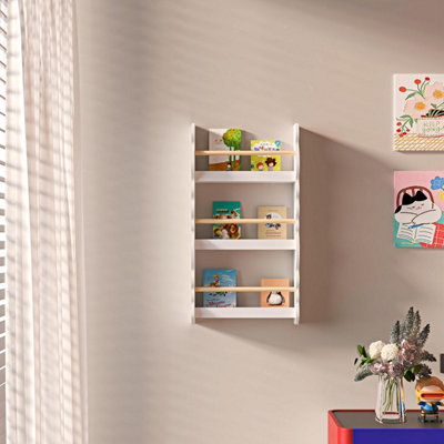 Kids Bookcase Wall Shelf, Children Bookshelf Storage Display Rack ...