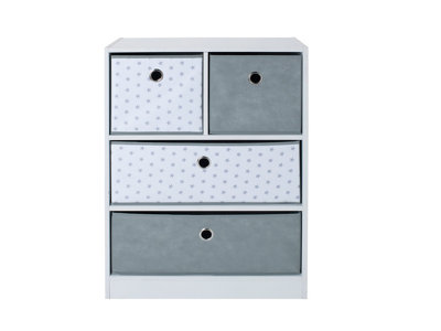 Kids Cube Storage Unit with Heart Cubes & Long Drawers | DIY at B&Q
