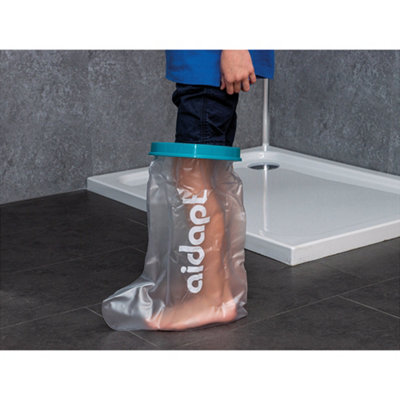 Kids Foot Cast Protector - Neoprene Seal - Full Length Foot Leg Bandage ...