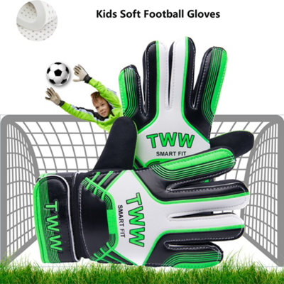 KIDS FOOTBALL GLOVES GOALKEEPER GOALIE SOCCER GLOVES JUNIOR CHILDREN ...