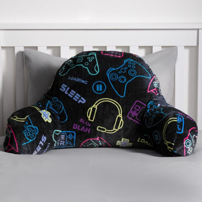 Kids Gaming Cushion Bed Pillow Reading Gamer Support Arms Lumbar Chair