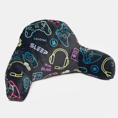 Kids Gaming Cushion Bed Pillow Reading Gamer Support Arms Lumbar Chair