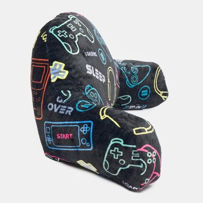 Kids Gaming Cushion Bed Pillow Reading Gamer Support Arms Lumbar Chair