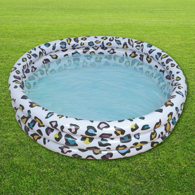 Kids Inflatable Leopard Print Paddling Pool for Toddler Children ...
