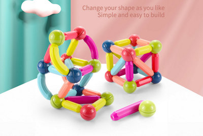 Kids Magnetic Rod Building Blocks - 25 Piece Set