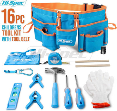 Kids Metal Toys Tools Kit Set With Belt for Boys and Girls-Perfect Gift ...