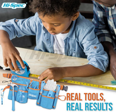 Kids Metal Toys Tools Kit Set With Belt for Boys and Girls-Perfect Gift ...