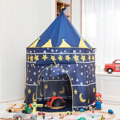 Kids Play Tent Star and Moon Teepee Tent Indoor Outdoor Foldable ...