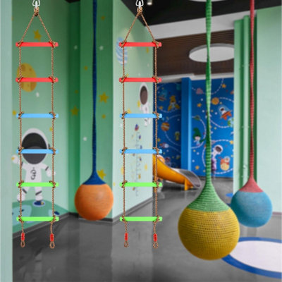 Kids Rope Ladder Outdoor Toys Garden Climbing Ladder Indoor Climbing ...