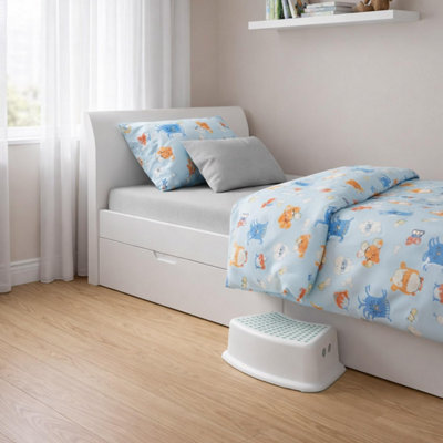 Kids Step Stool Non Slip Toddler Booster Step with Handles Strong ...