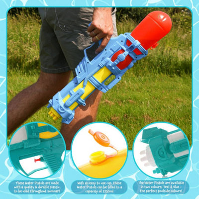 Kids Water Shooter Large Water Blaster 55cm x 23cm Childs Water Shooter ...
