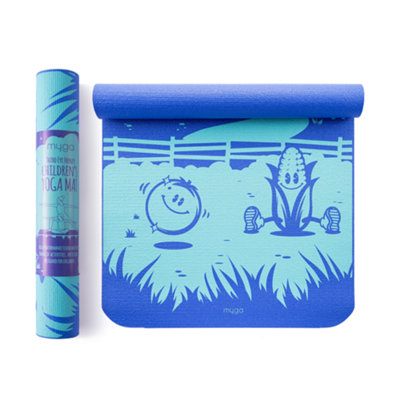 Kids' Yoga Silk Mat with Frenzy Print for Fun Workouts