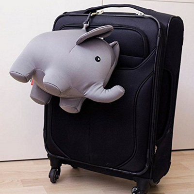 Kikkerland Zip & Flip Stuffed Elephant Travel Pillow