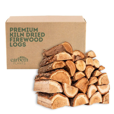 Kiln Dried Oak Hardwood Logs Approx. 40kg - Ready to Brun Firewood for ...