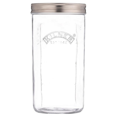 Kilner Fermentation Jar 1 Litre with Silicone Valve Lid - Clear
