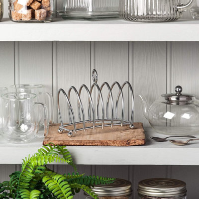 Kilo Victorian Style 6 Slice Toast Rack, Chrome