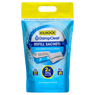 KILROCK DAMP CLEAR MOISTURE TRAP REFILLS 2 X 500G ONE COLOUR (ONE SIZE)