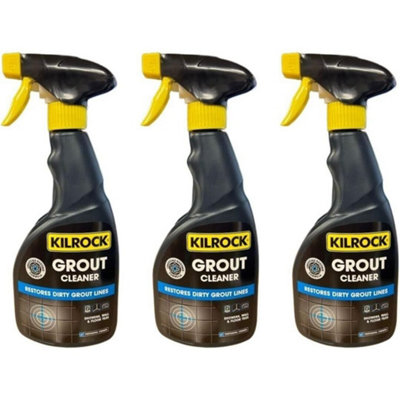 Kilrock Grout Cleaner Spray Restorers Dirty Tile Grout Lines 500ml Pack ...