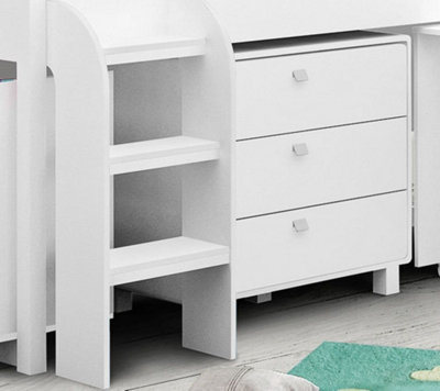 Kimbo White Cabin Bed Frame - 3ft Single
