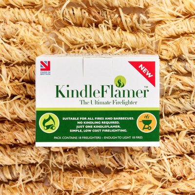 KindleFlamers Natural Firelighters 18 pack