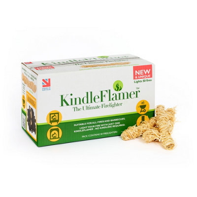 KindleFlamers Natural Firelighters 50 pack | DIY at B&Q