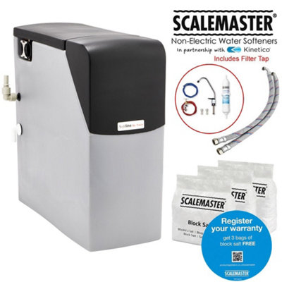 Kinetico Scalemaster Softline Twin Tank Non Electric Water Softener HF ...
