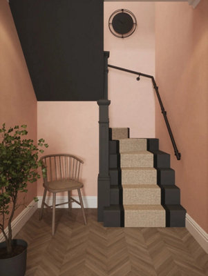 Kineton Matt Black Double Winder Handrail Kit