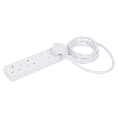 Kingavon 4-Way Extension Lead with 2m Cable