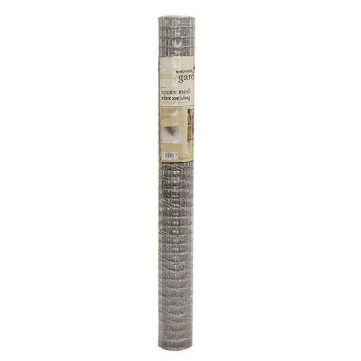 Kingfisher 25mm Square Mesh Wire Netting 5m x 90cm One Colour (One Size)